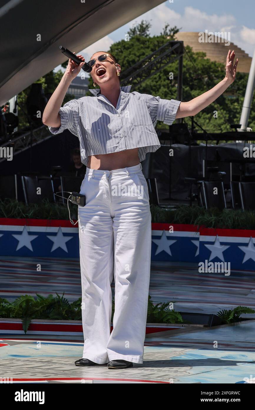 Washington, DC, United States. 03rd July, 2024. Singer Loren Allred ...