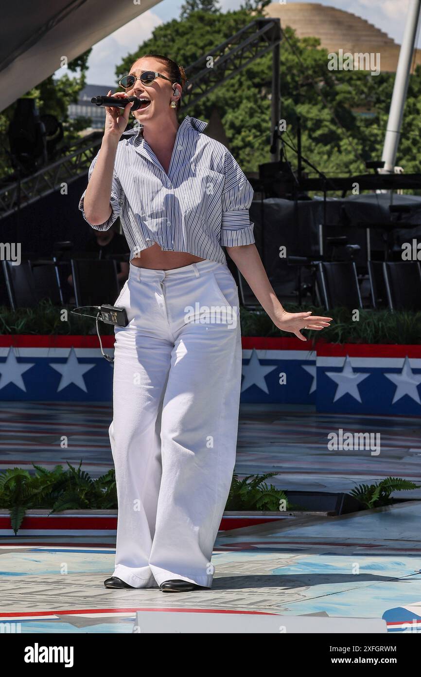Washington, DC, United States. 03rd July, 2024. Singer Loren Allred ...