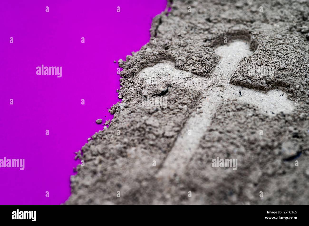 Cross of ashes on a dark purple background with copy space Stock Photo ...