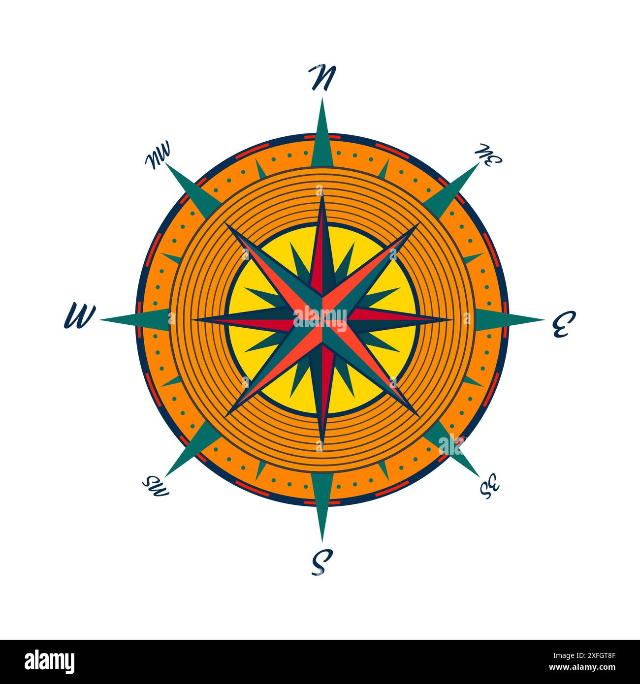 Old map navigation chart sailing Stock Vector Images - Alamy