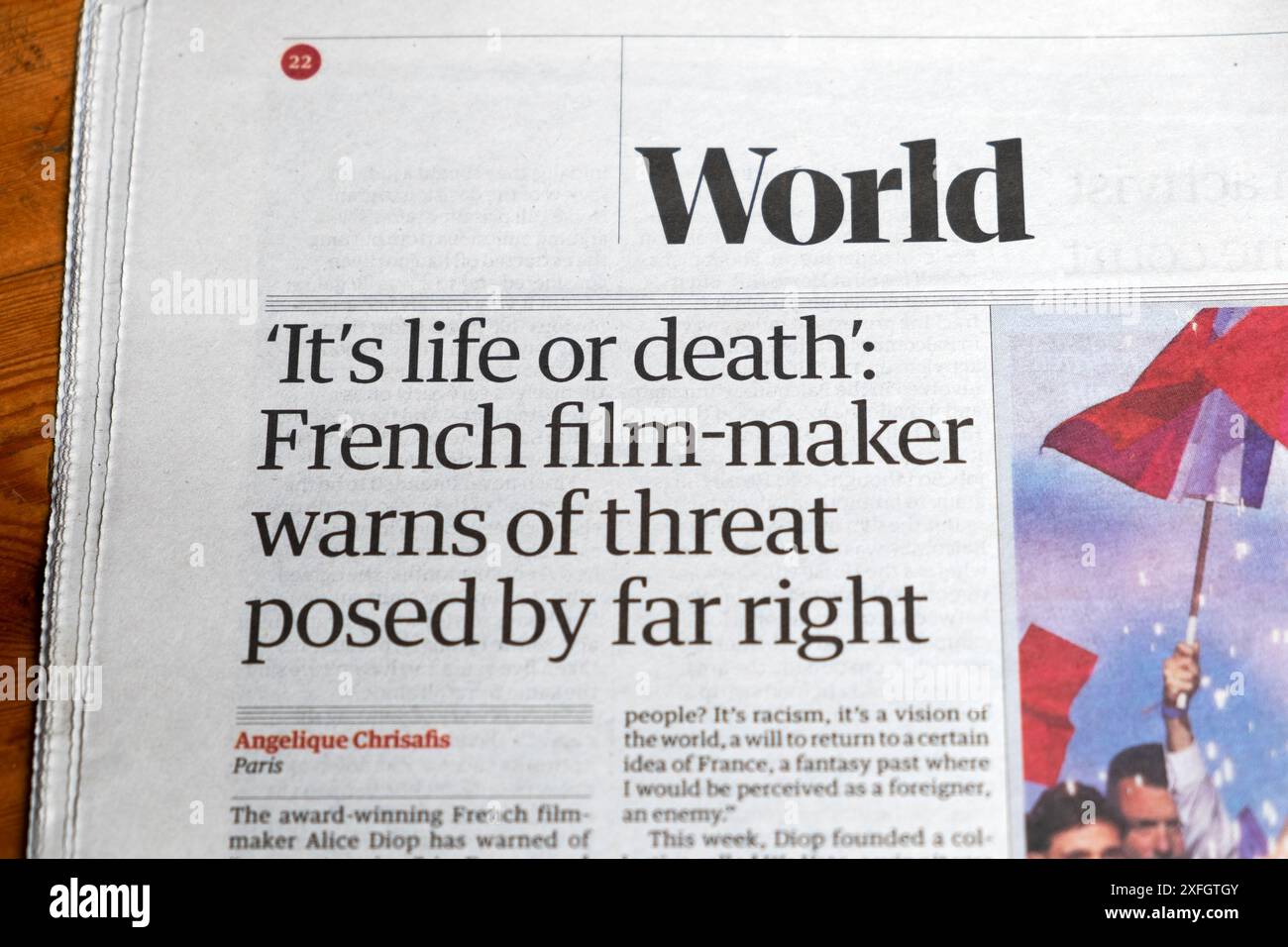 'It's life or death': French film-maker warns of threat posed by far ...