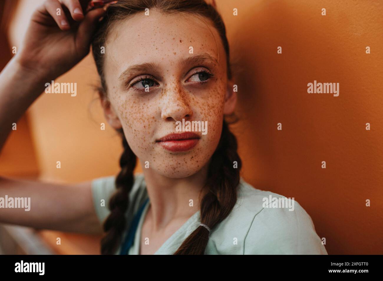 Girl freckles hi-res stock photography and images - Alamy