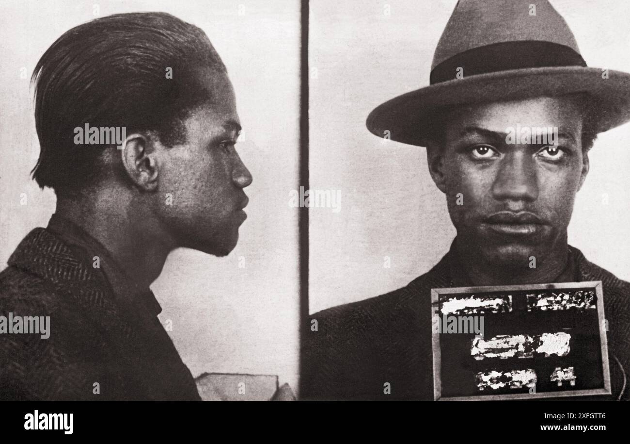 Malcolm X, mugshot, 1944 (18 years old Stock Photo - Alamy