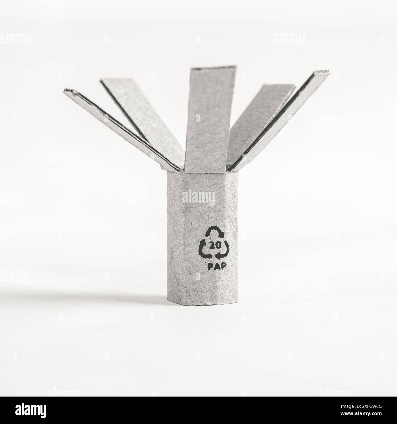 Cardboard tree, packaging element made of recycled, and recyclable ...