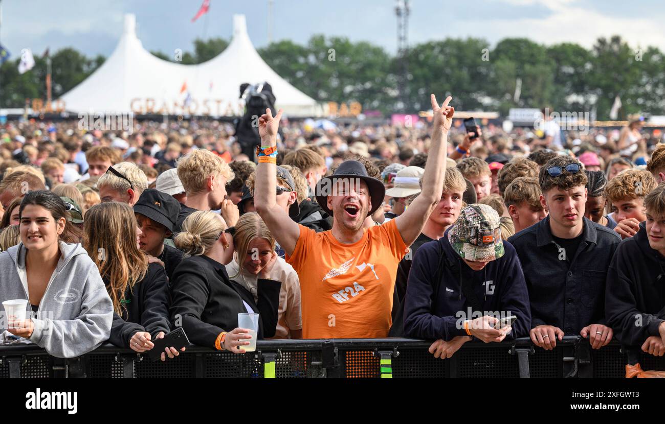 Roskilde, Denmark. 03rd July, 2024. Audience for the Danish Rapper ...