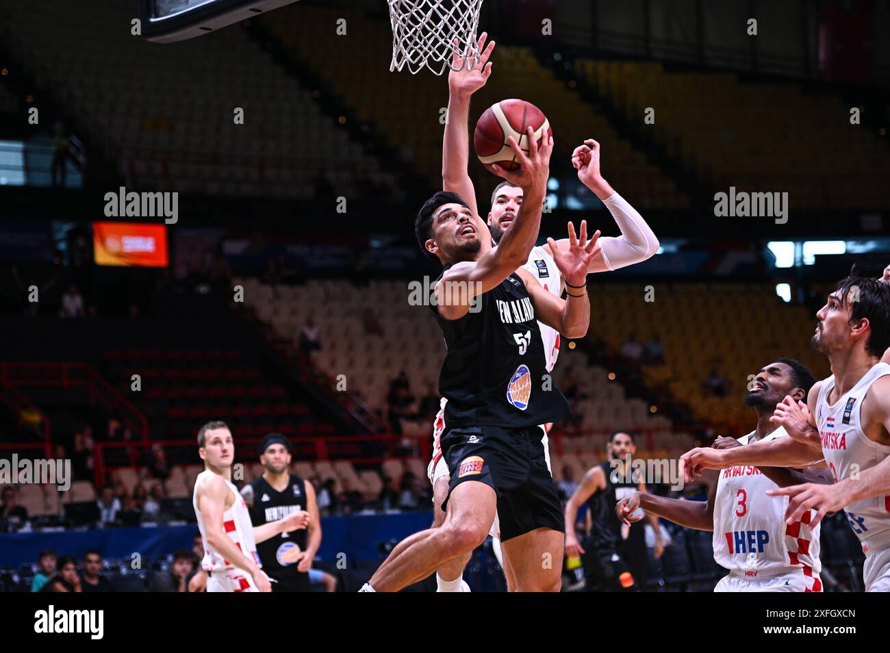 51 Shea Ili of New Zealand is playing during the FIBA Olympic ...