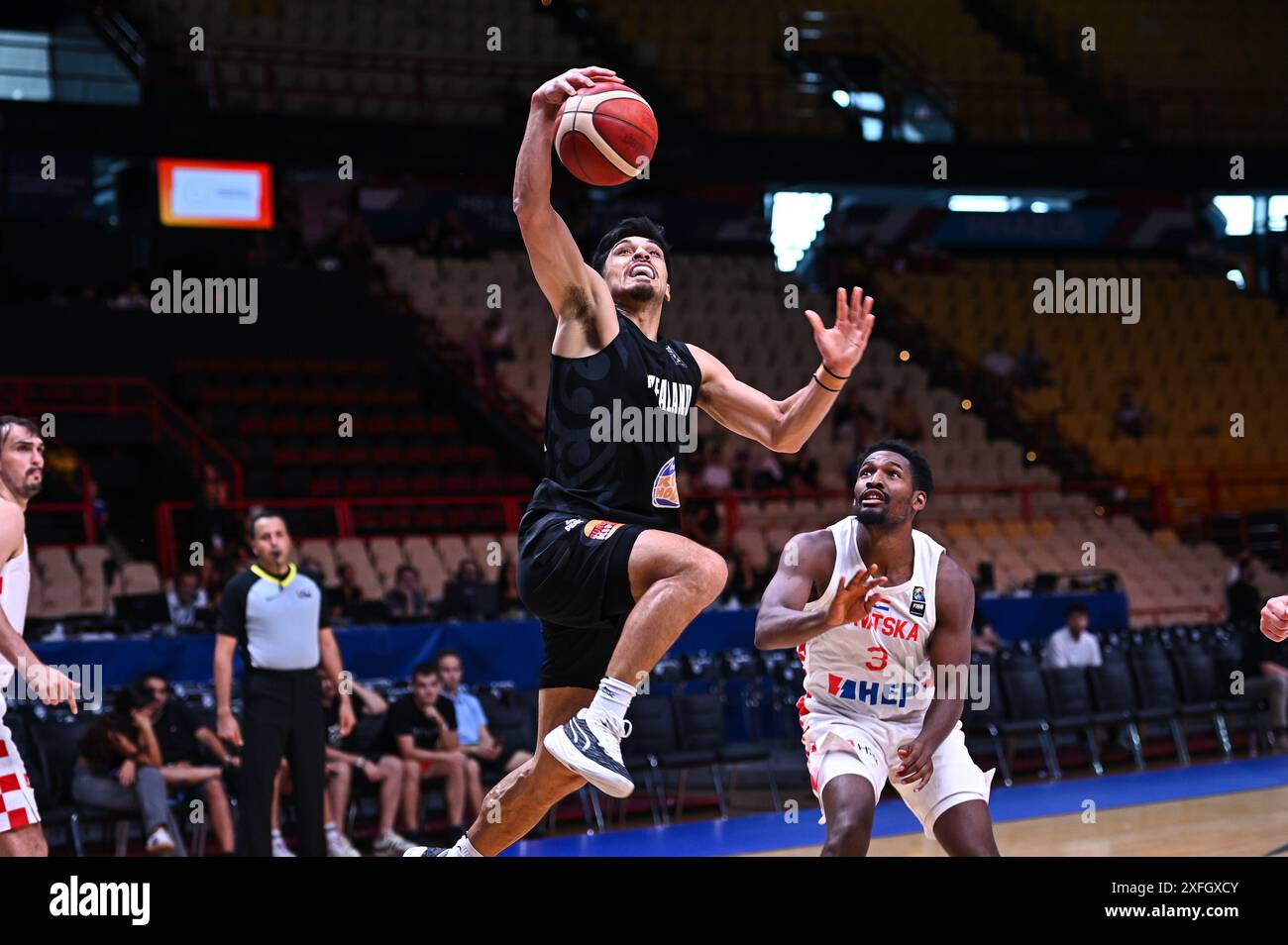 51 Shea Ili of New Zealand is playing during the FIBA Olympic ...