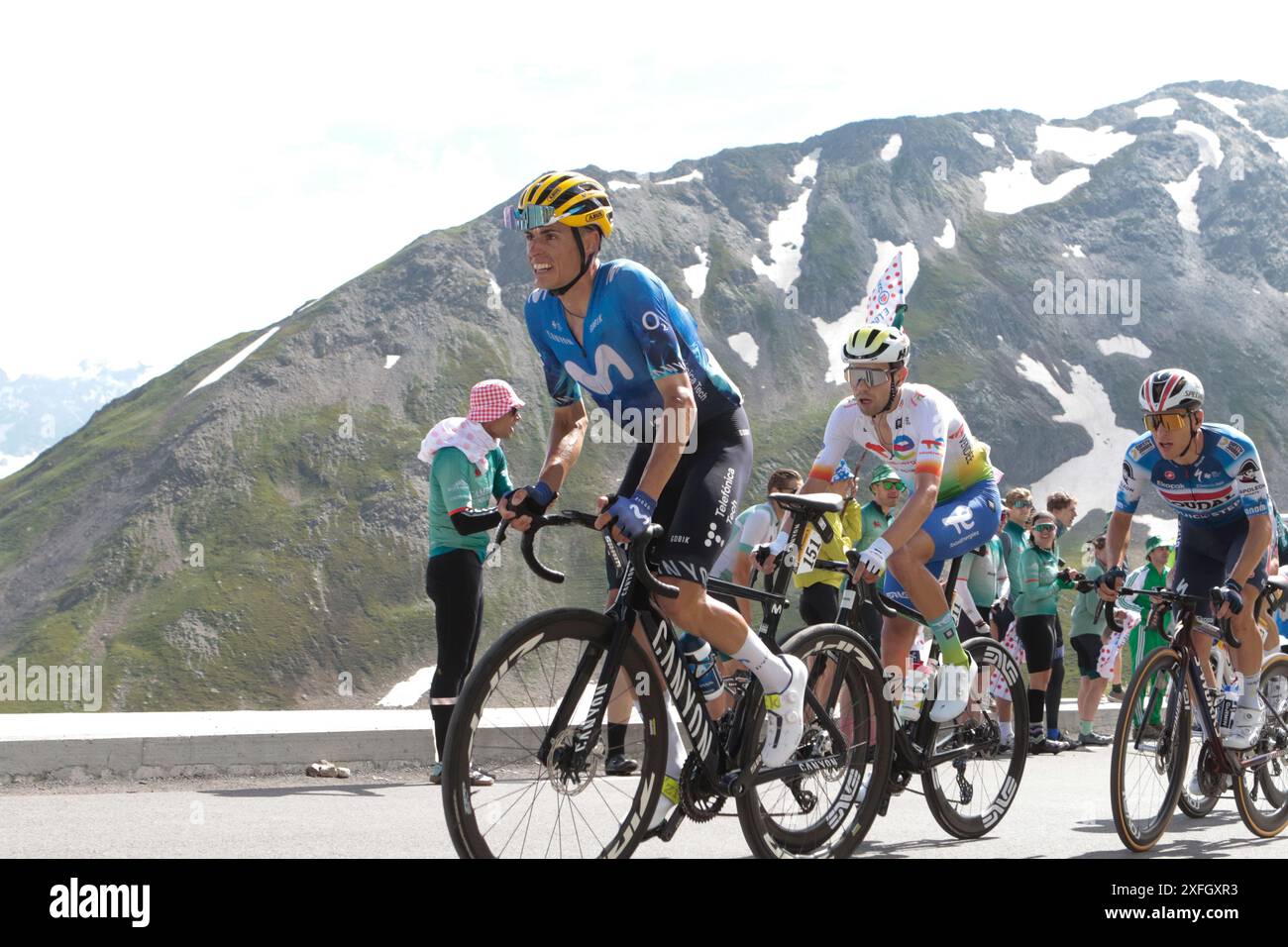Tour de France stage 4 2024 at the galibier Stock Photo - Alamy
