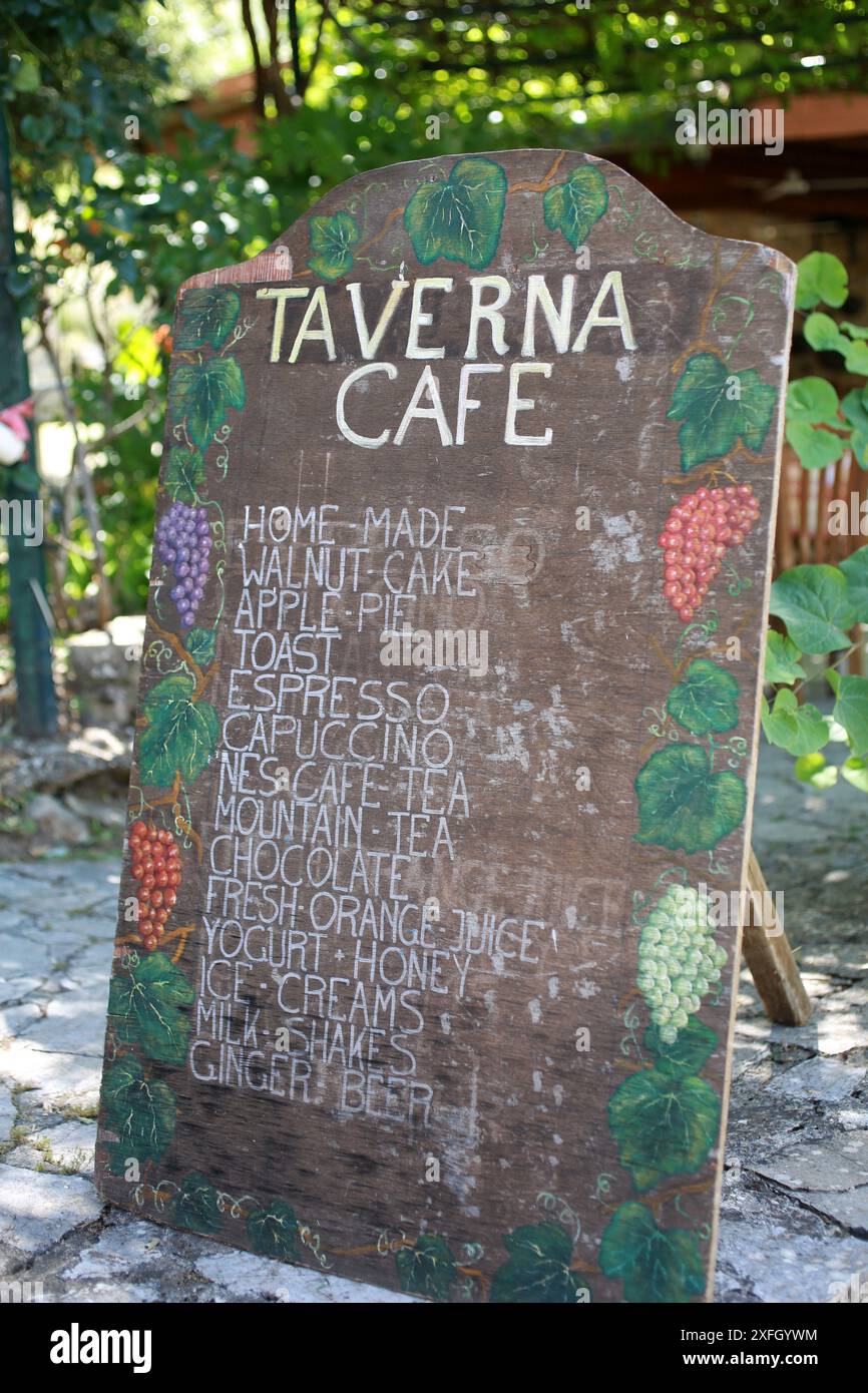 Medieval Old Perithia, Corfu Stock Photo - Alamy