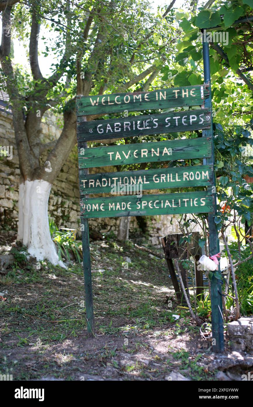 Medieval Old Perithia, Corfu Stock Photo - Alamy