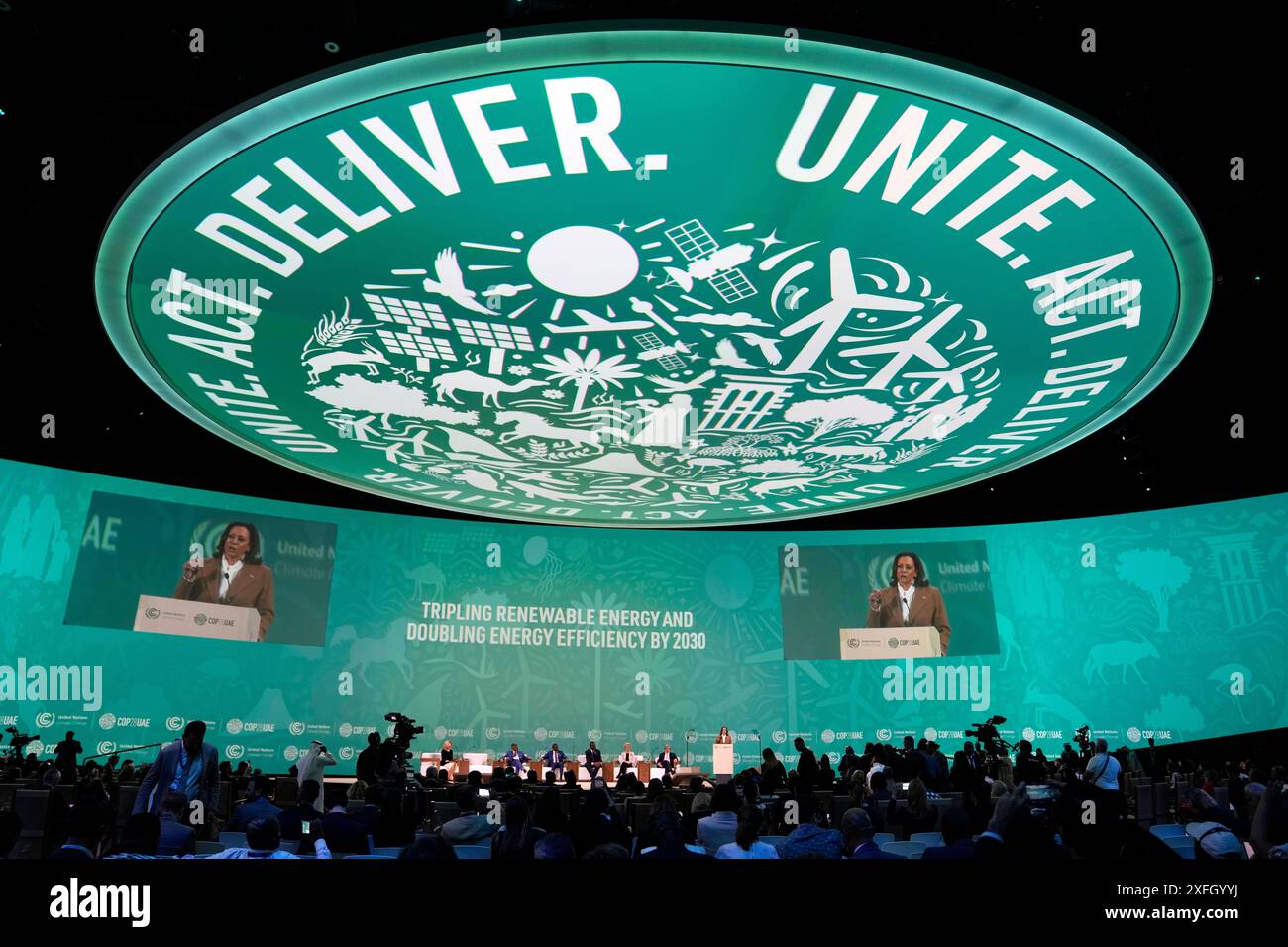 FILE - Vice President Kamala Harris speaks at the COP28 U.N. Climate ...