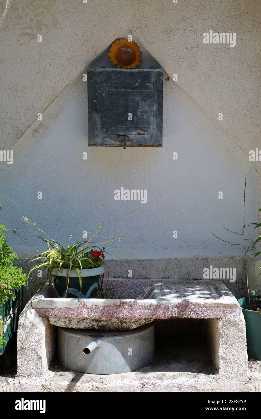 Medieval Old Perithia, Corfu Stock Photo - Alamy