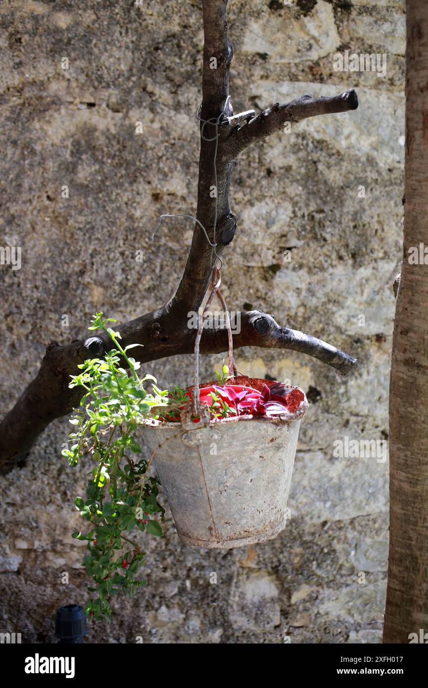 Medieval Old Perithia, Corfu Stock Photo - Alamy