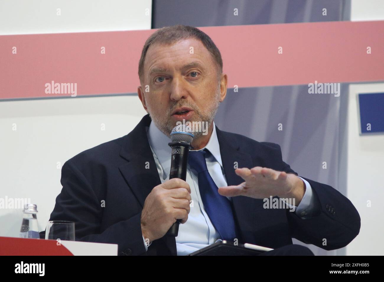 Saint Petersburg, Russia. 03rd July, 2024. Oleg Deripaska, Russian ...