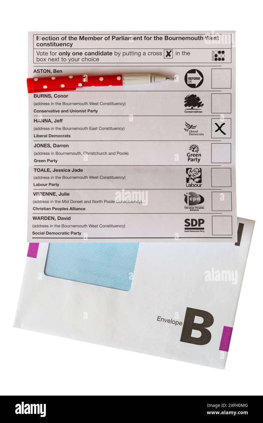 Candidates for Bournemouth West constituency on Ballot Paper for ...