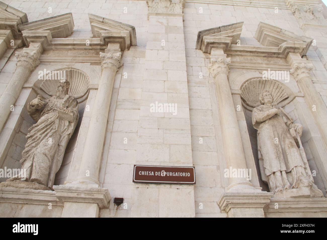 Molfetta, Italy. Exterior view of the 17th century Chiesa del ...