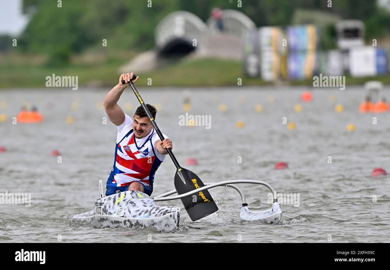 Szeged. Hungary. 09 May 2024. The ICF 2024 Canoe sprint World Cup and Paracanoe World ...