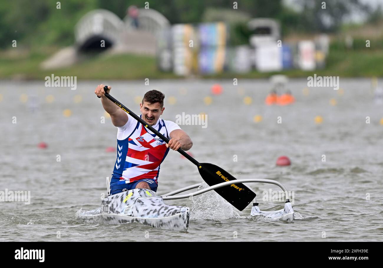 Szeged. Hungary. 09 May 2024. The ICF 2024 Canoe sprint World Cup and Paracanoe World ...