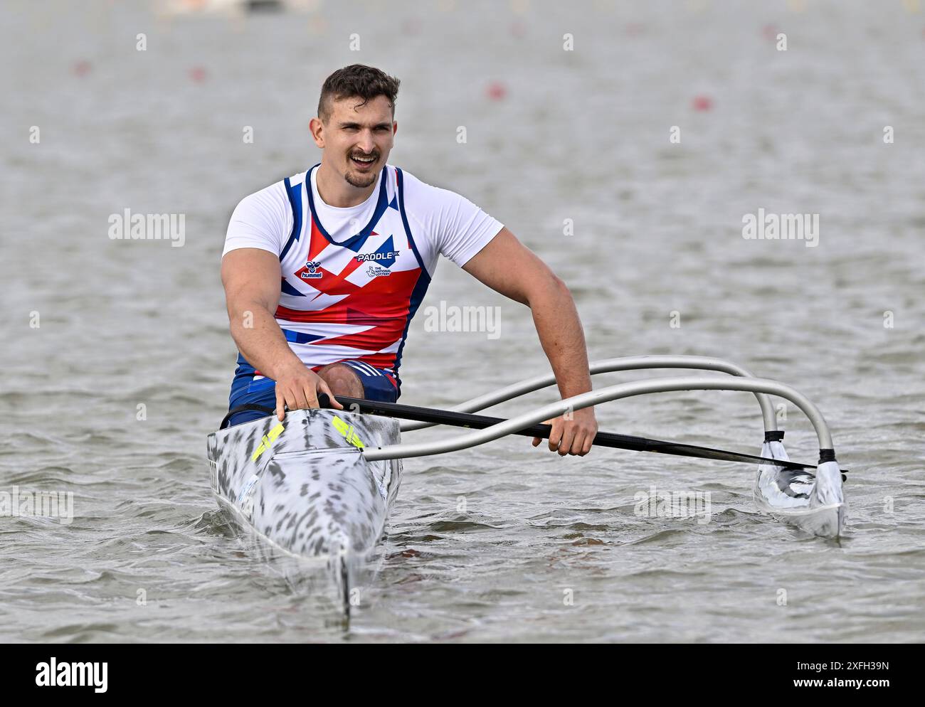 Szeged. Hungary. 09 May 2024. The ICF 2024 Canoe sprint World Cup and Paracanoe World ...