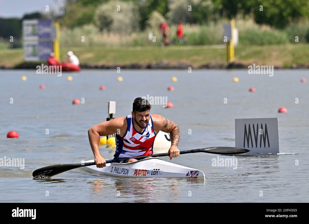 Szeged. Hungary. 10 May 2024. The ICF 2024 Canoe sprint World Cup and ...