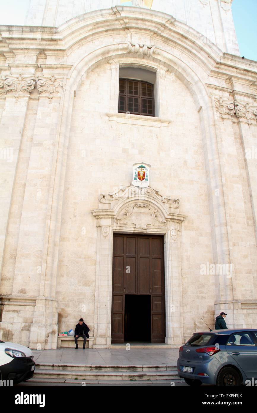 Molfetta, Italy. Front view of the Molfetta Cathedral Stock Photo - Alamy