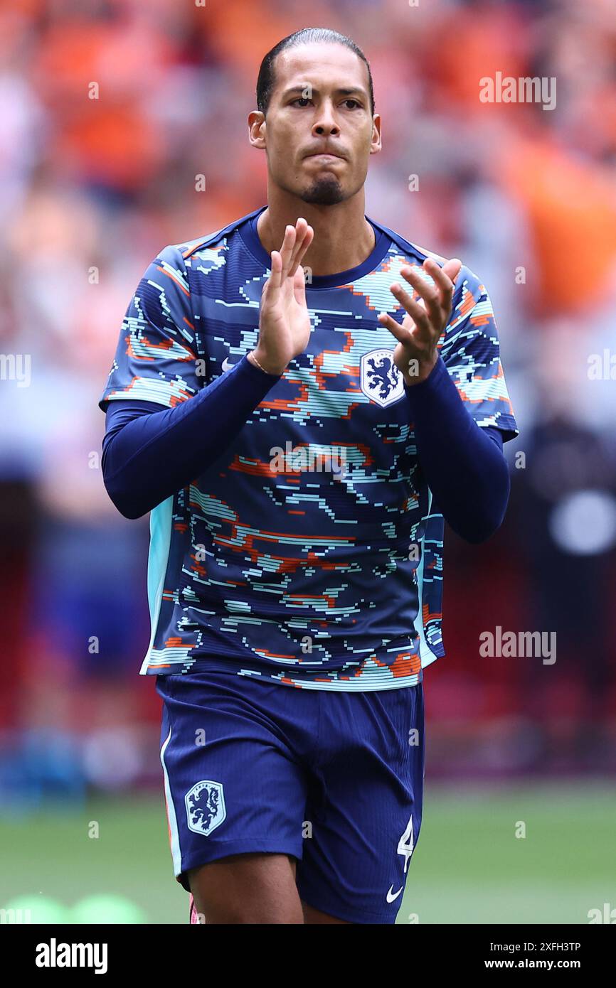 Virgil Van Dijk of Netherlands during the Uefa Euro 2024 round of 16 ...