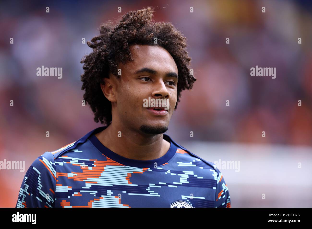 Joshua Zirkzee of Netherlands during warm up before the Uefa Euro 2024 ...