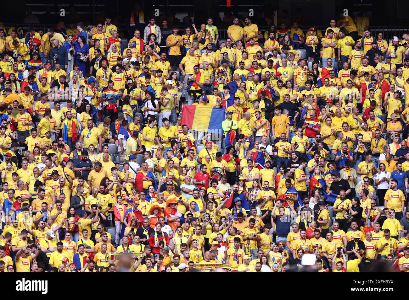 Supporters of Romania during the Uefa Euro 2024 round of 16 match ...