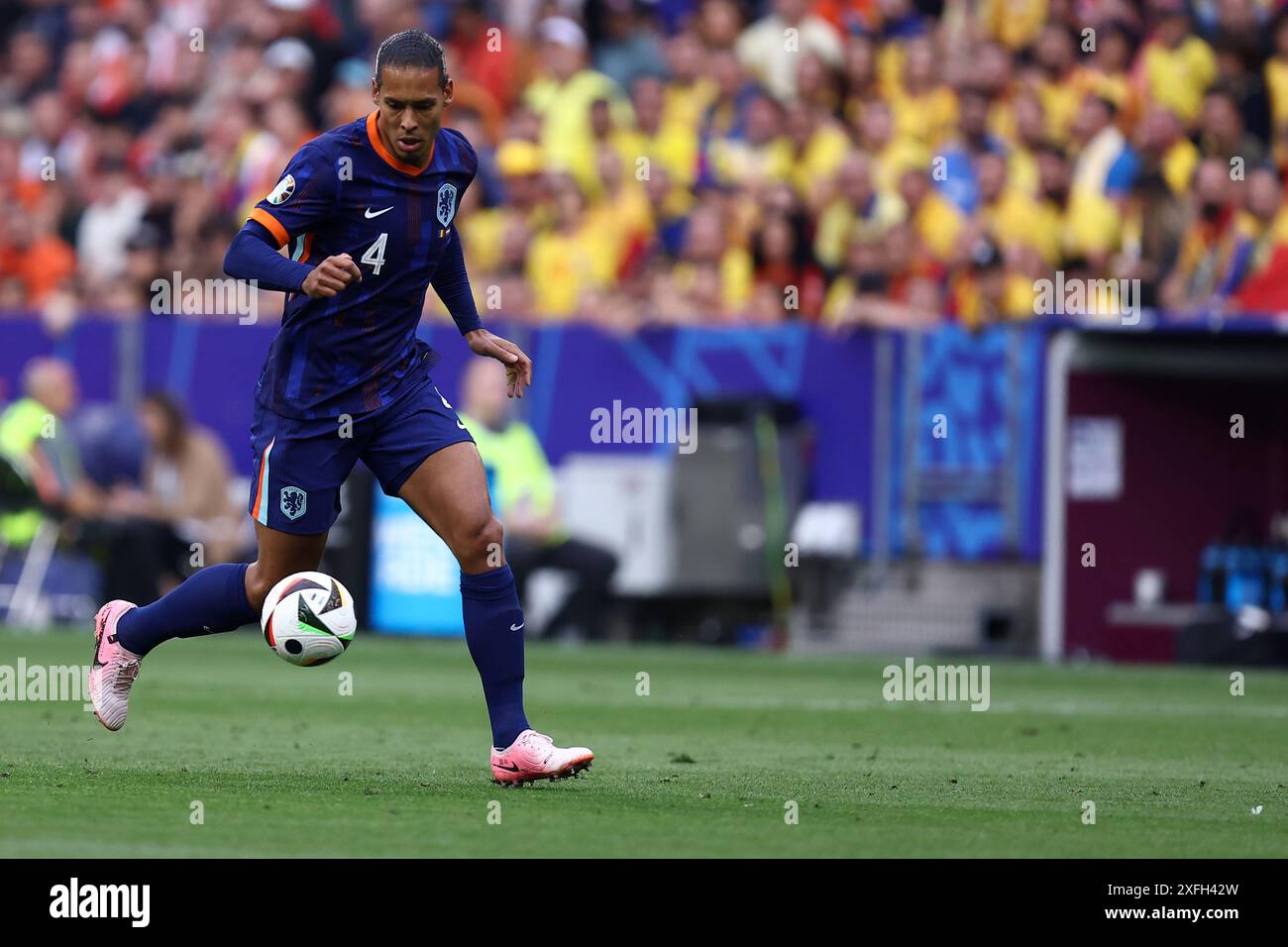 Virgil Van Dijk of Netherlands in action during the Uefa Euro 2024 ...