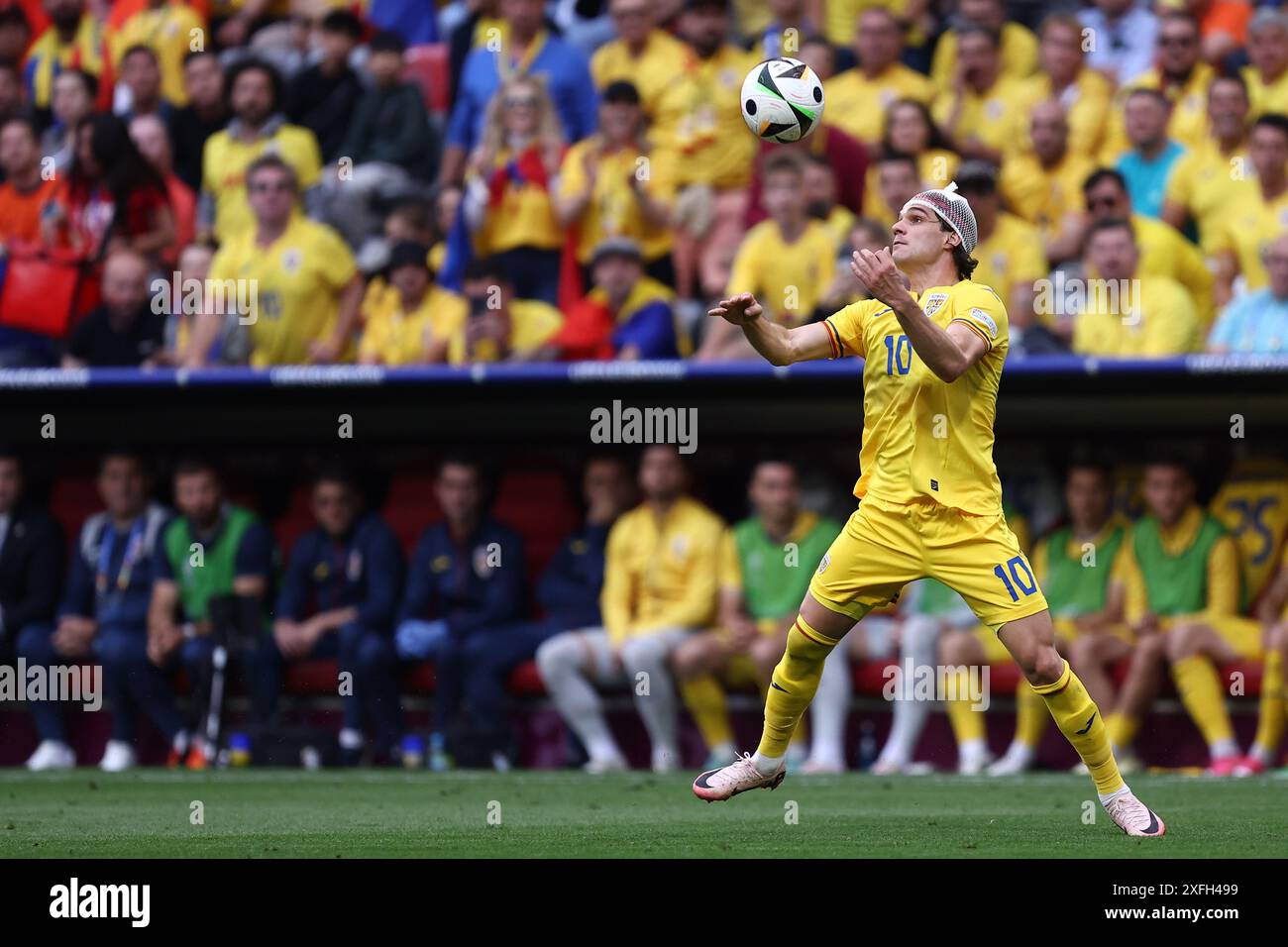 Ianis Hagi of Romania in action during the Uefa Euro 2024 round of 16 ...