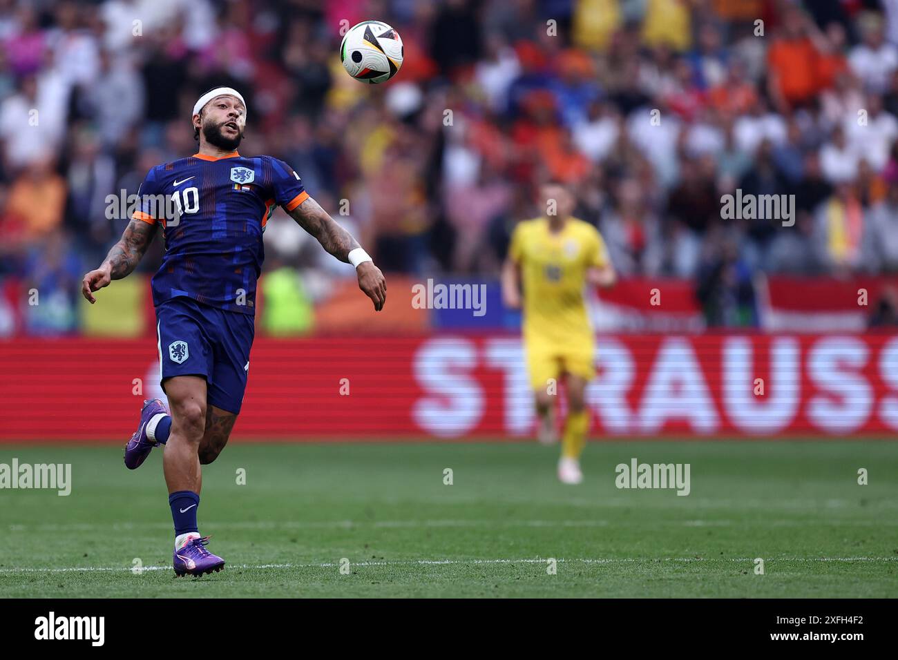 Memphis Depay of Netherlands in action during the Uefa Euro 2024 round ...