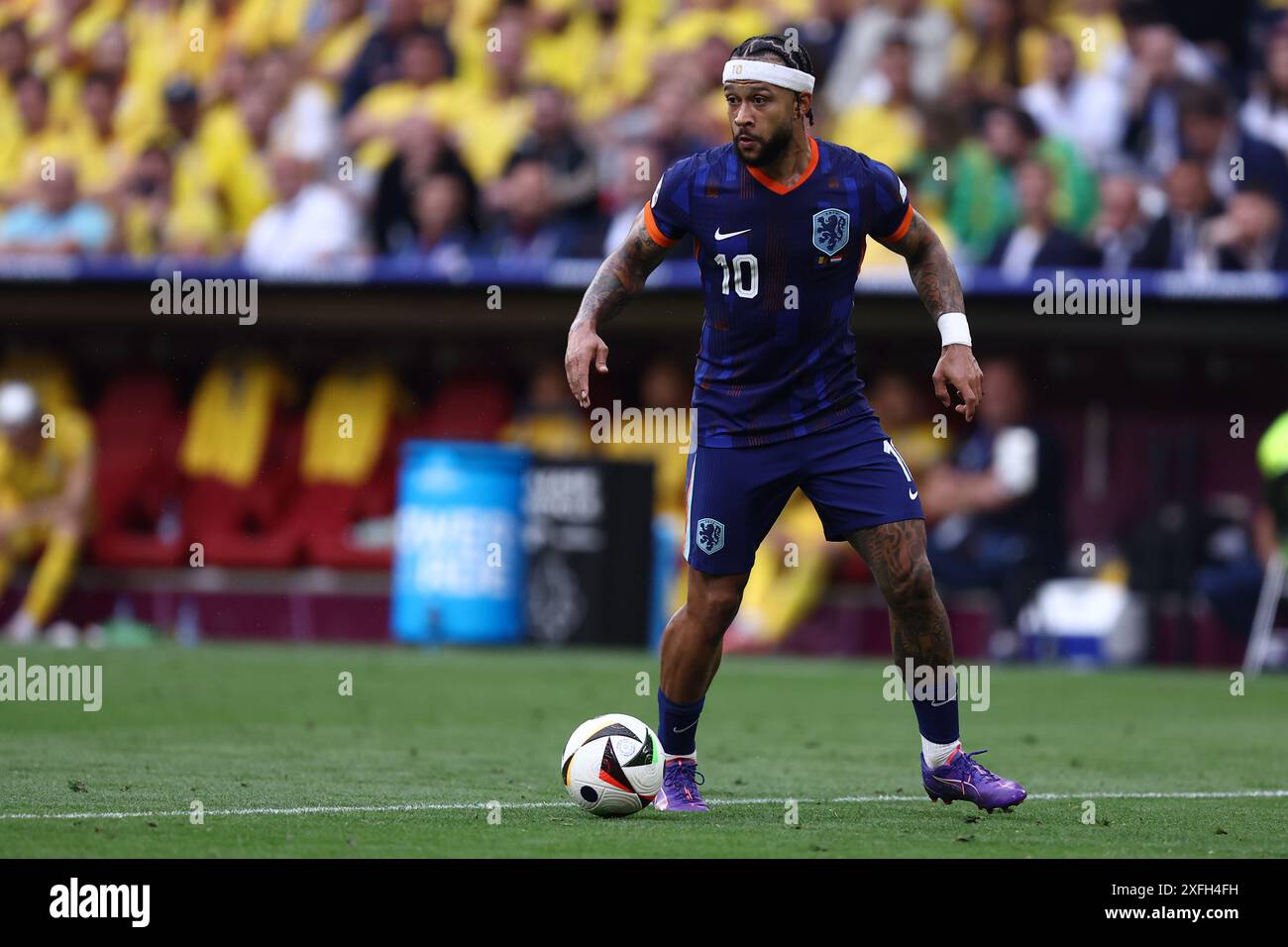 Memphis Depay of Netherlands in action during the Uefa Euro 2024 round ...