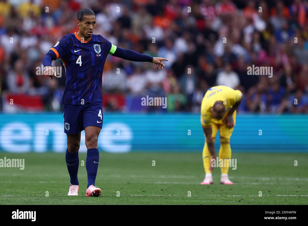 Virgil Van Dijk of Netherlands in action during the Uefa Euro 2024 ...
