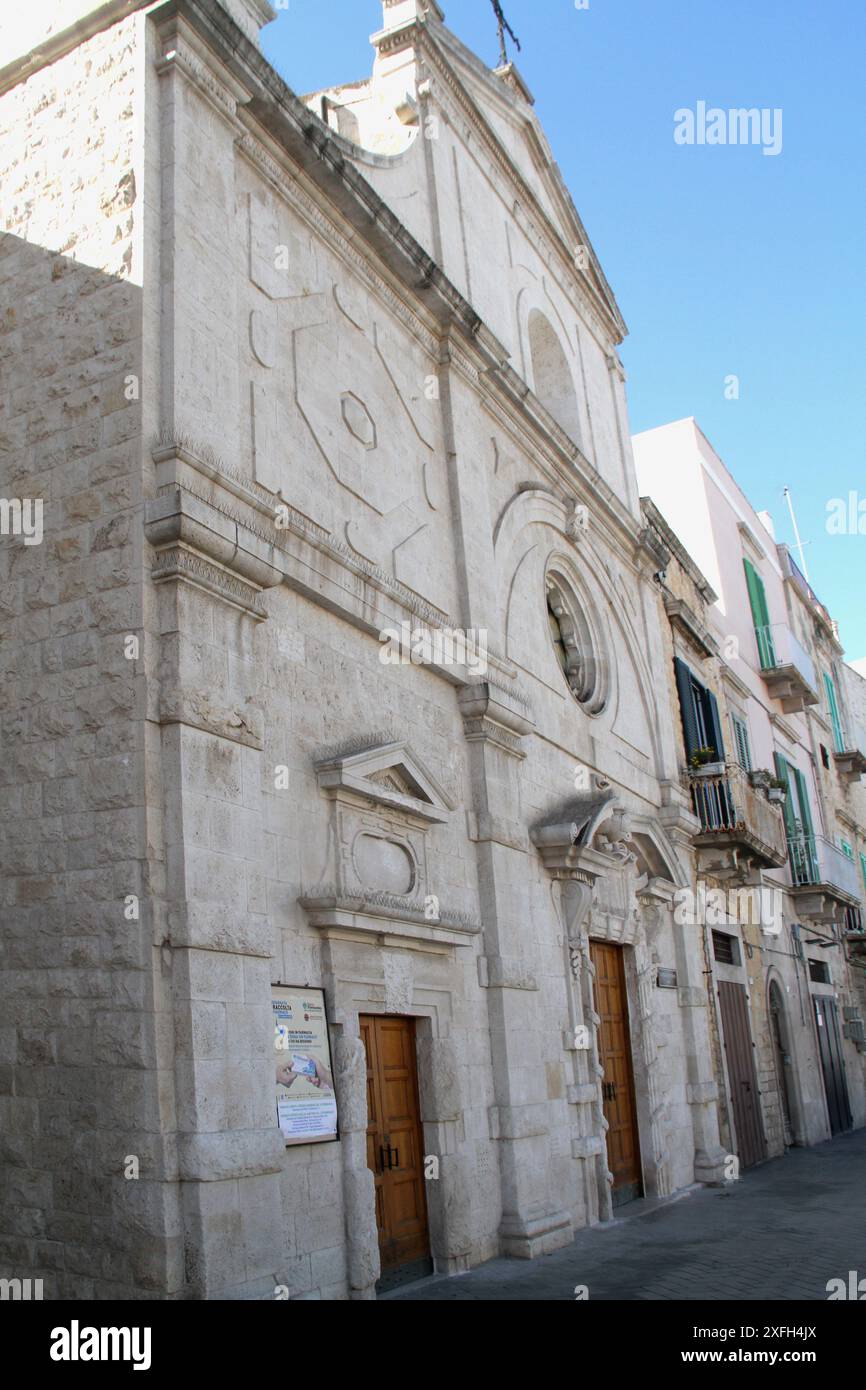 Molfetta, Italy. Exterior view of Church of Saint Anne Stock Photo - Alamy