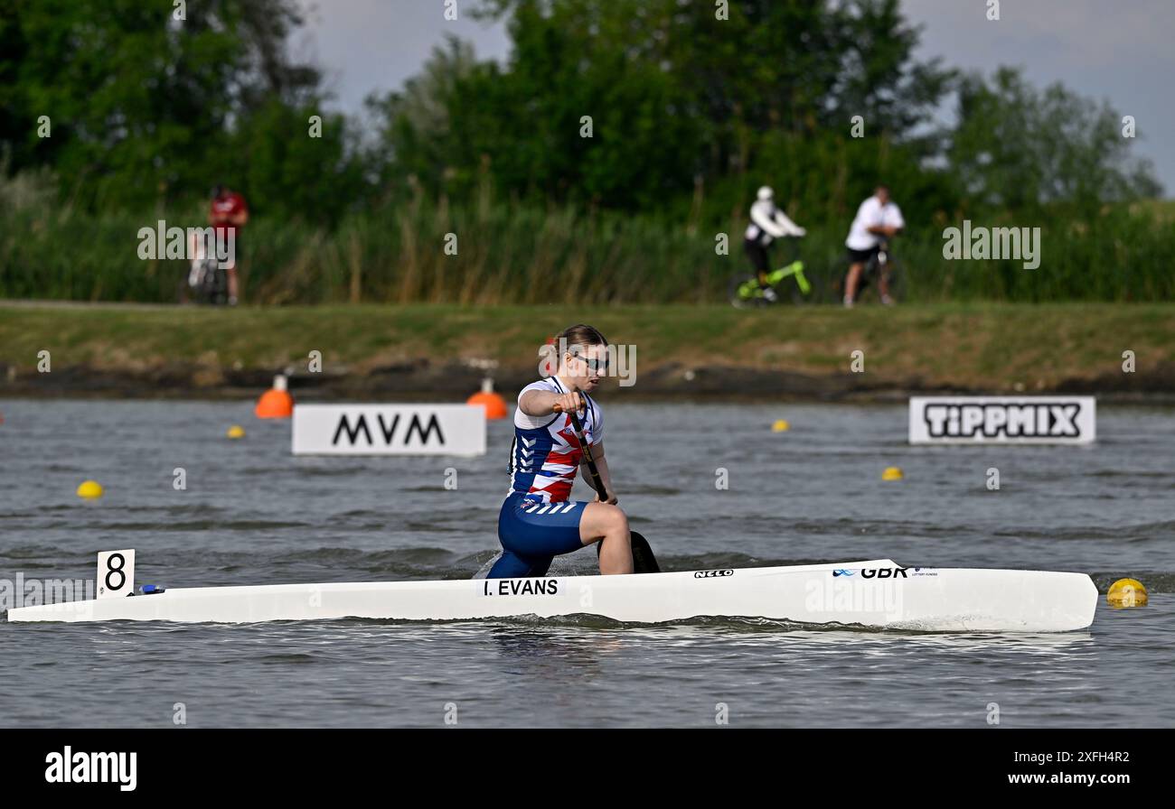 Szeged. Hungary. 11 May 2024. The ICF 2024 Canoe sprint World Cup and ...