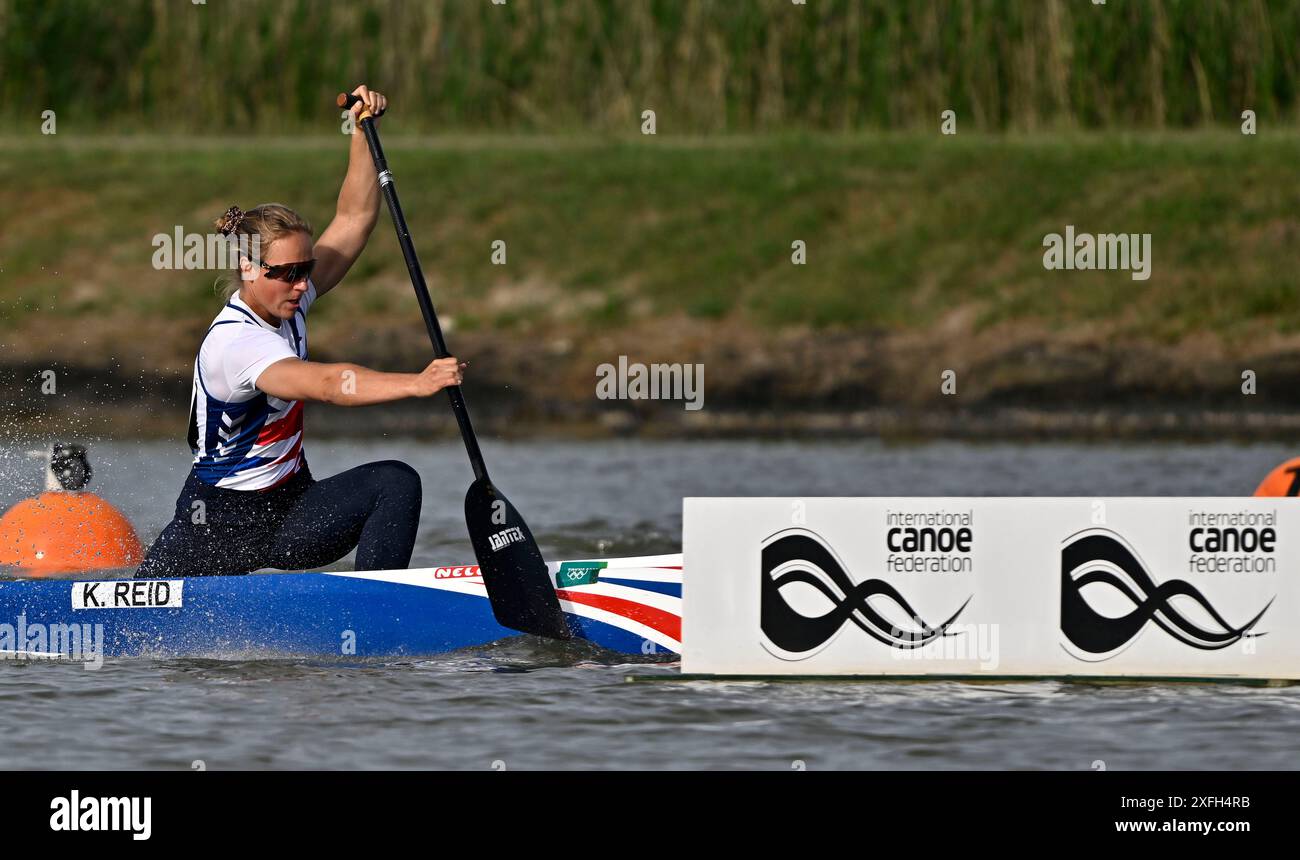 Szeged. Hungary. 11 May 2024. The ICF 2024 Canoe sprint World Cup and ...