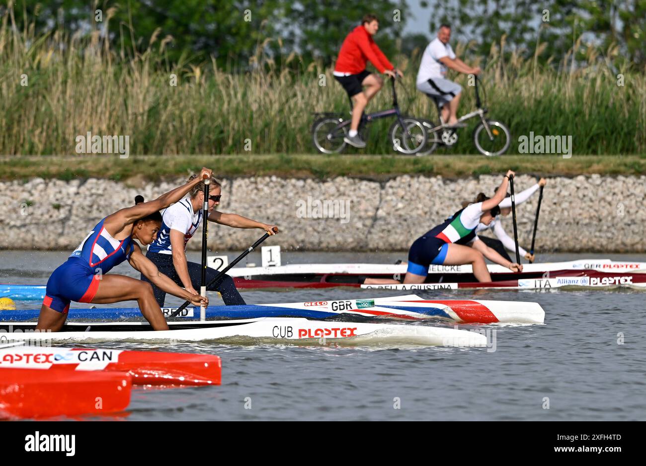 Szeged. Hungary. 11 May 2024. The ICF 2024 Canoe sprint World Cup and ...