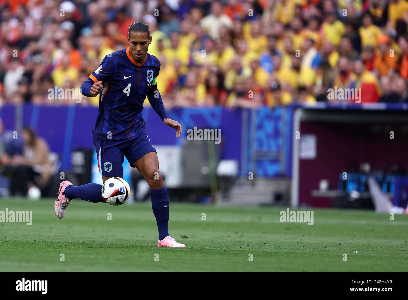 Virgil Van Dijk of Netherlands in action during the Uefa Euro 2024 ...