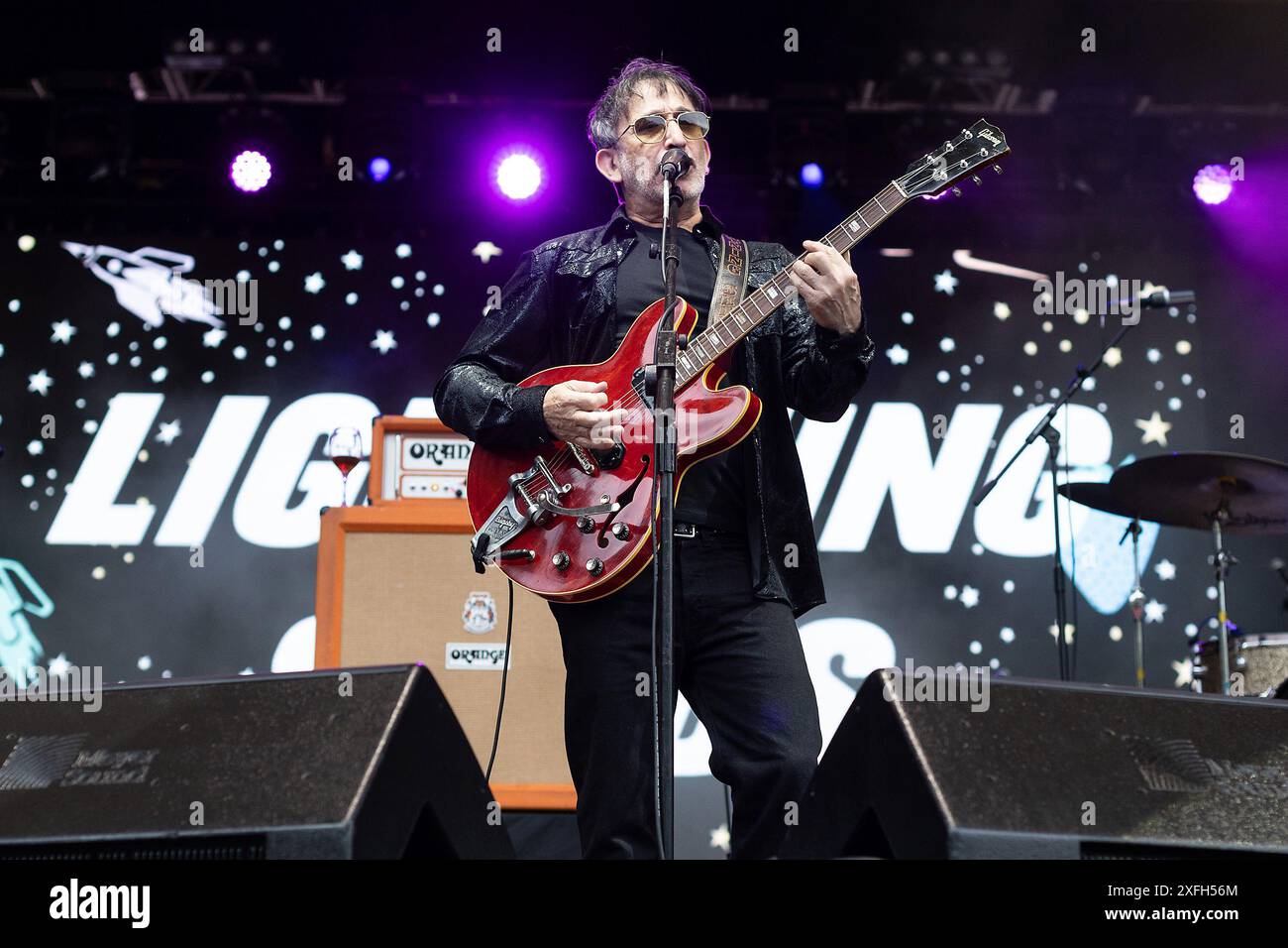 Eden Project, Bodelva, UK 3rd Jul 2024. The Lightening Seeds perform at ...