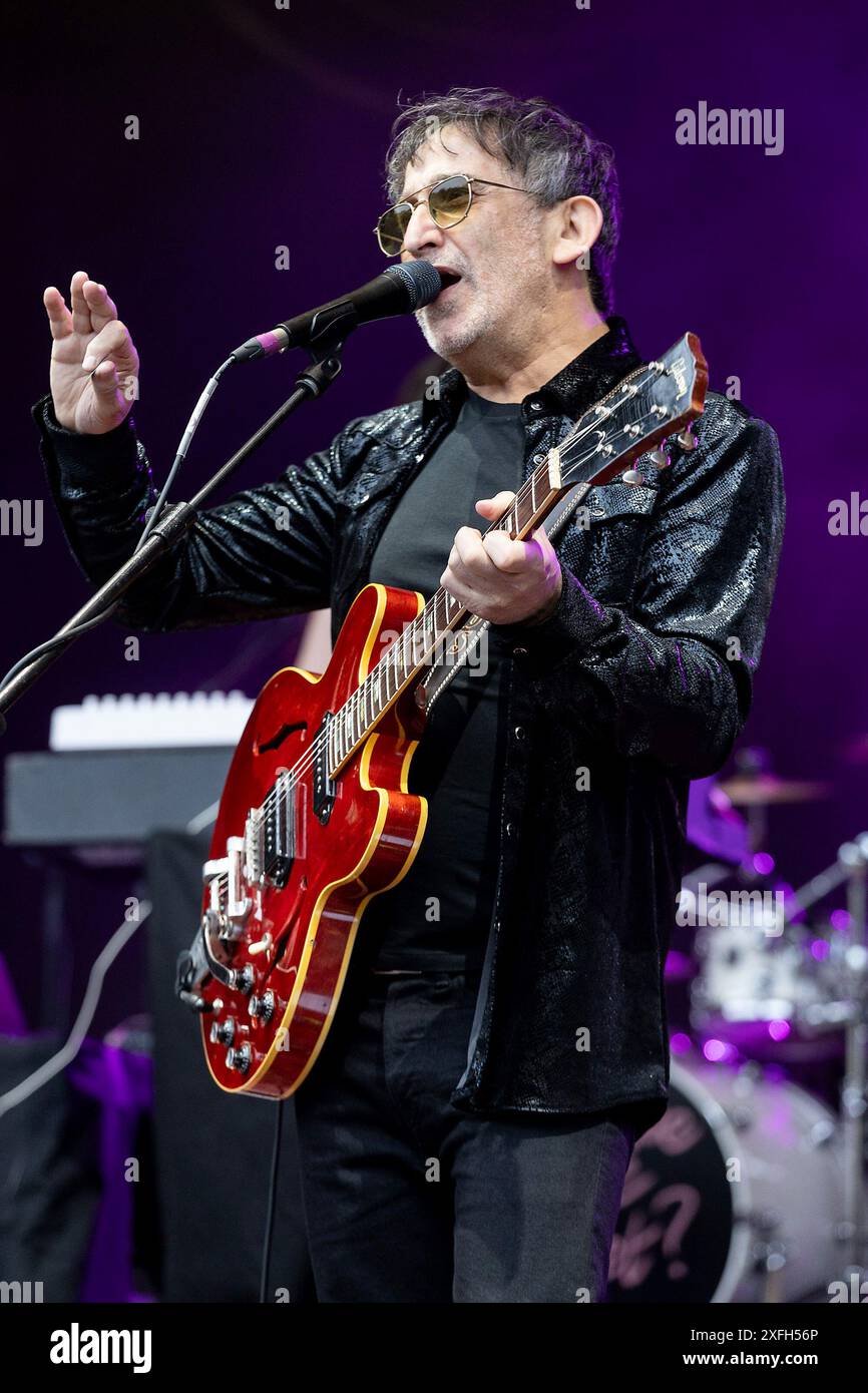 Eden Project, Bodelva, UK 3rd Jul 2024. The Lightening Seeds perform at ...