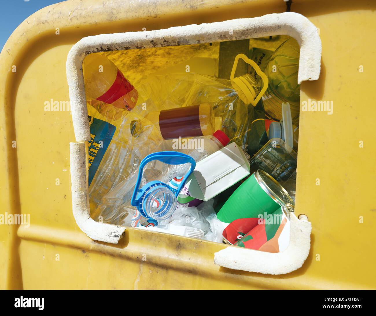 Recycling container filled plastic bottles hi-res stock photography and ...