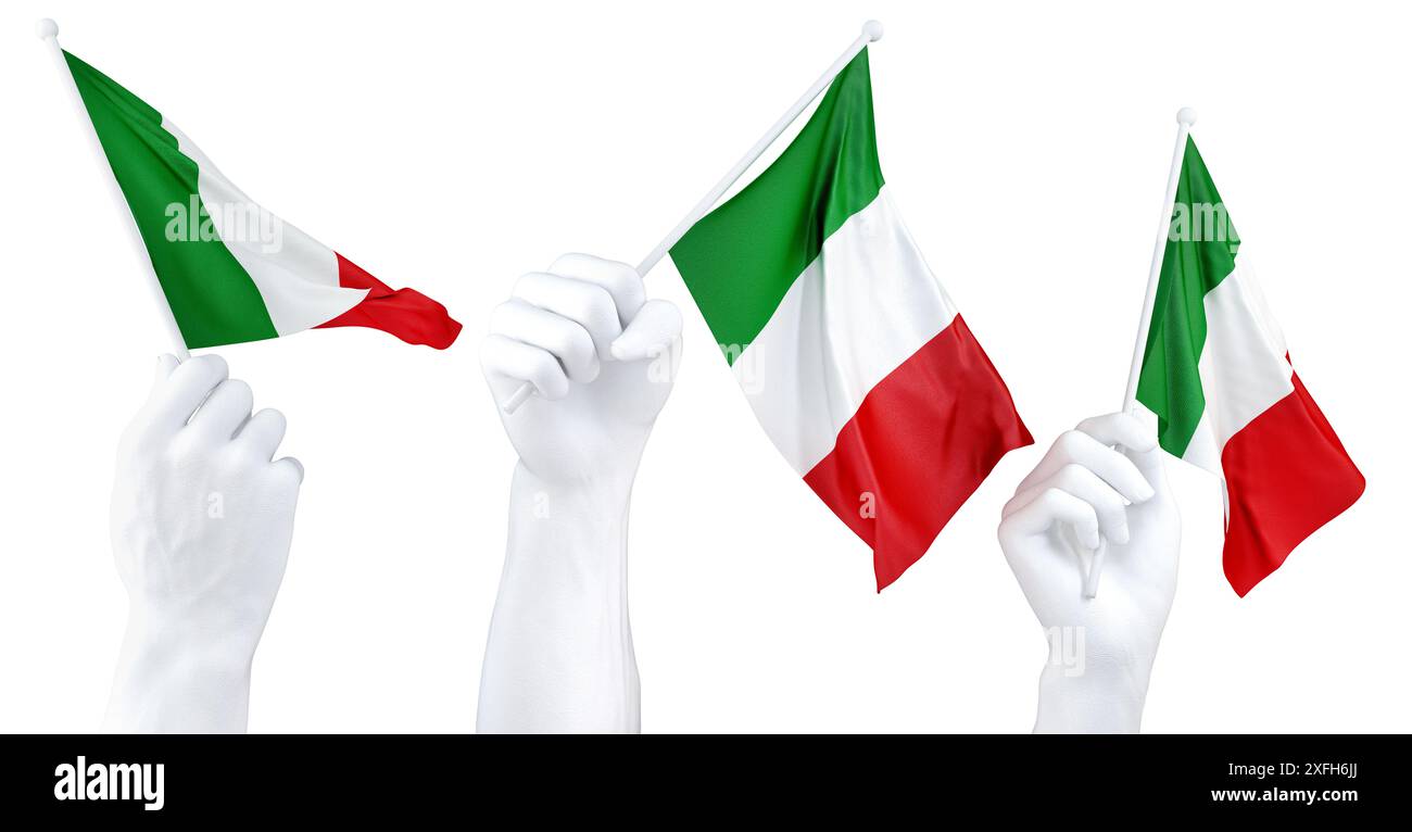 Italian union demonstration Cut Out Stock Images & Pictures - Alamy