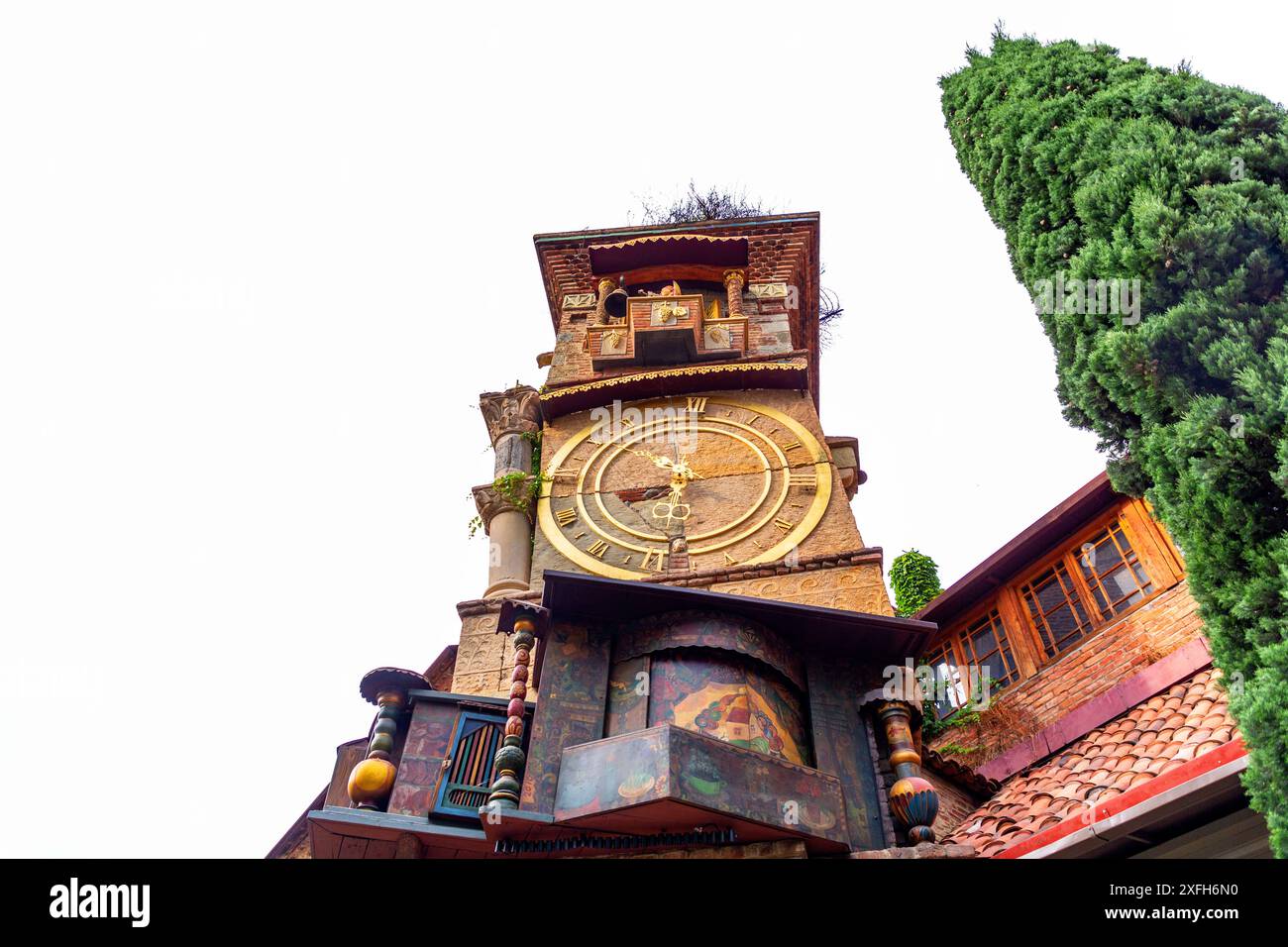 The Clock Tower of the Rezo Gabriadze Marionette Theater is a unique ...