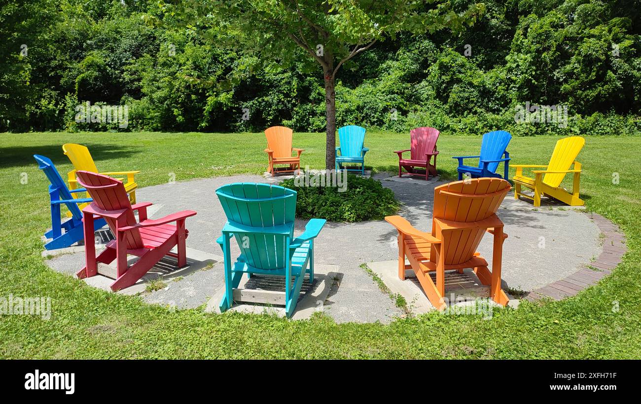 Multi colour chairs hi-res stock photography and images - Alamy
