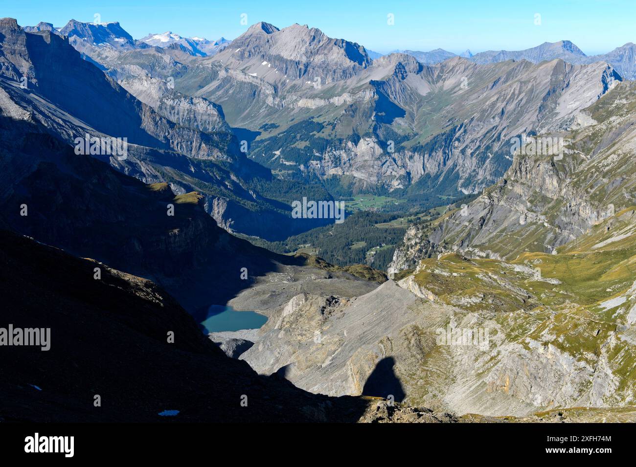 Alpine Landschaft in der Tourismusregion Kandersteg, Kandertal, Berner ...