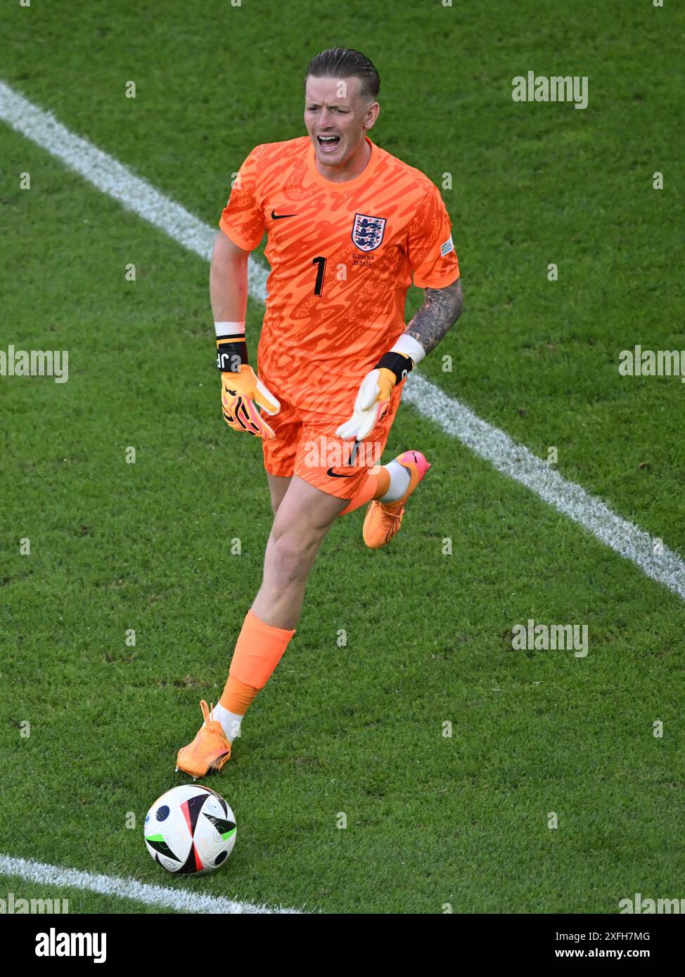 COLOGNE - England goalkeeper Jordan Pickford during the UEFA EURO 2024 ...