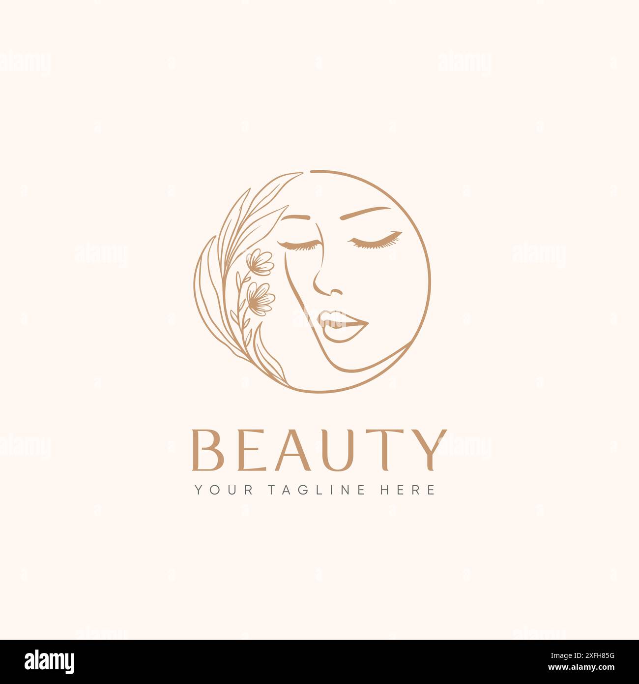 Spa and salon logo hi-res stock photography and images - Alamy