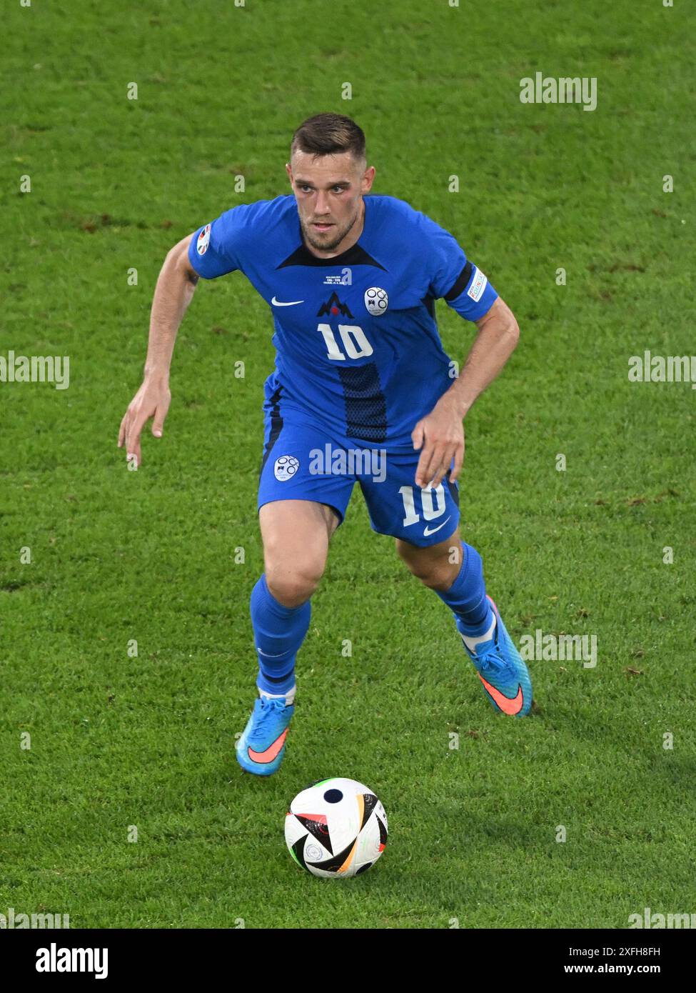 COLOGNE - Timi Elsnik of Slovenia during the UEFA EURO 2024 group C ...