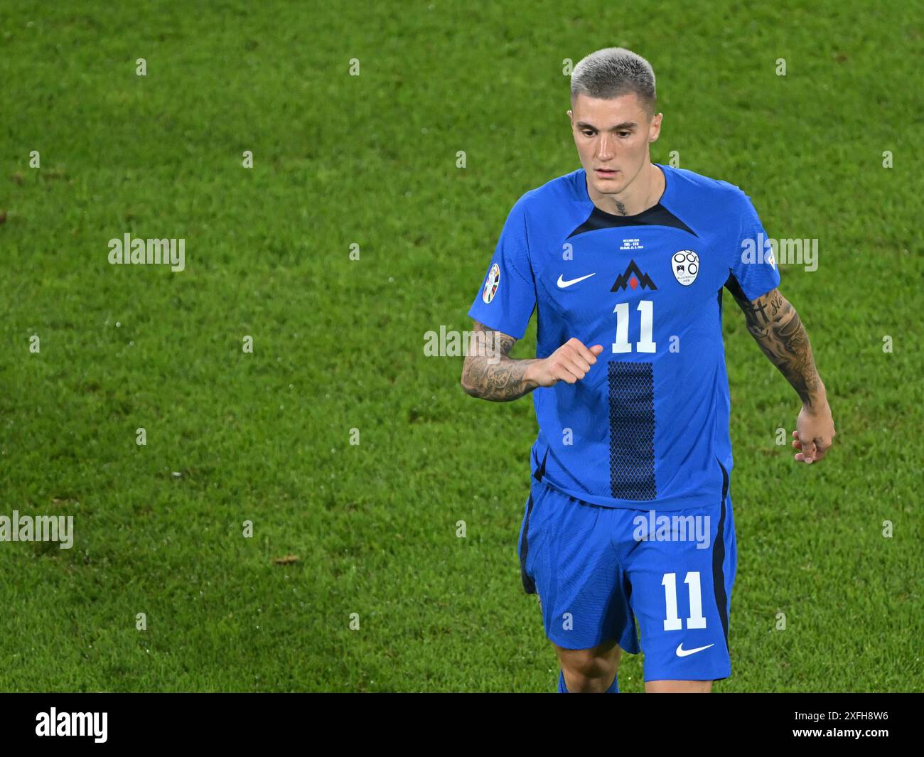 COLOGNE - Benjamin Sesko of Slovenia during the UEFA EURO 2024 group C ...