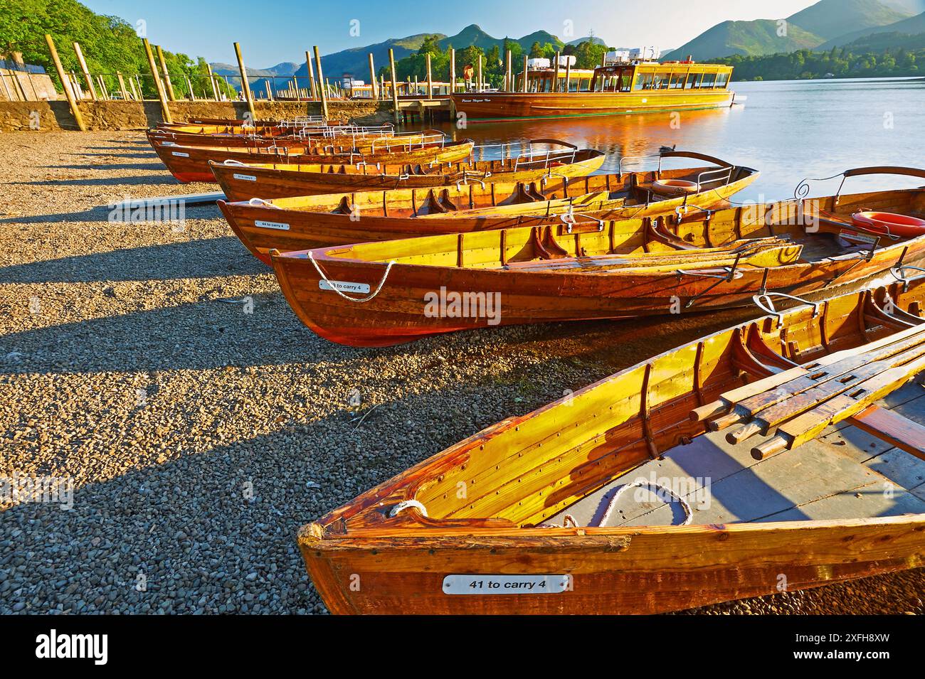 Lake district derwentwater boats hi-res stock photography and images ...